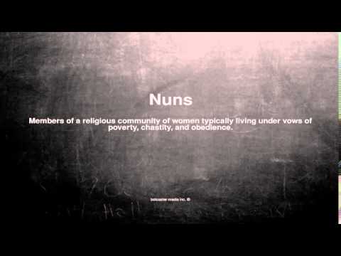 Medical vocabulary: What does Nuns mean