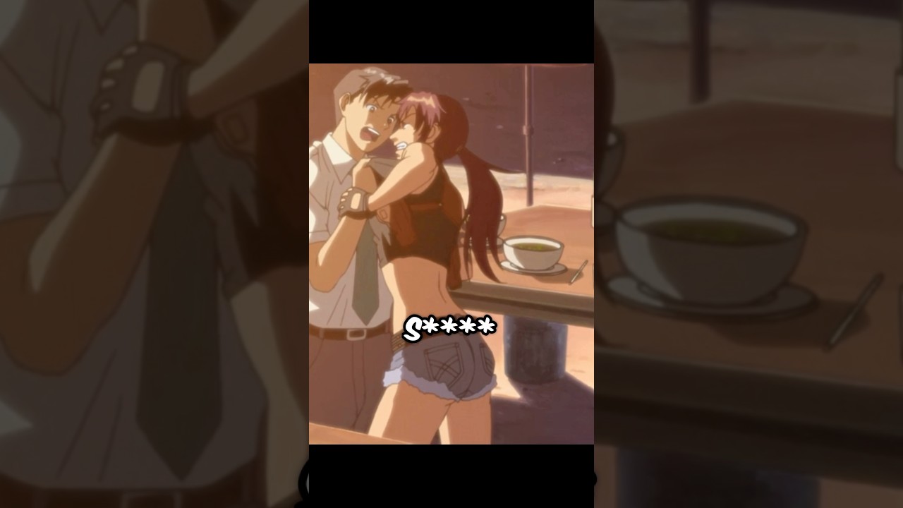 Rock crashes out on Revy #anime