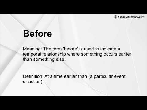 Before Meaning