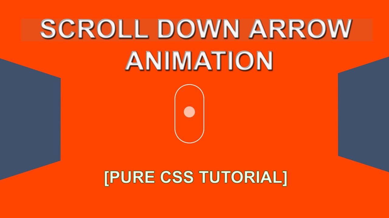 How To Make An Website Scroll Down Arrow Animations Using HTML and CSS Only |  Down Arrow Effects