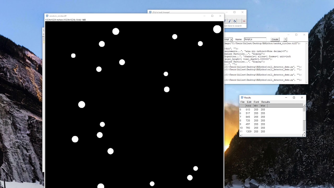 BioImage Analysis in Python, Writing Jython Scripts with Macro Recorder