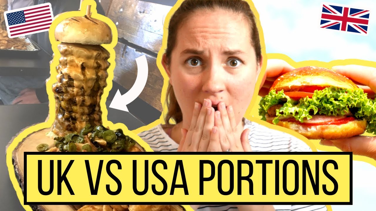 why are American portion sizes SO big? UK vs USA