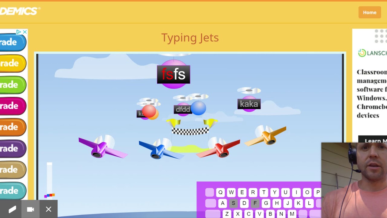 Arcademics Plus - Typing Jets