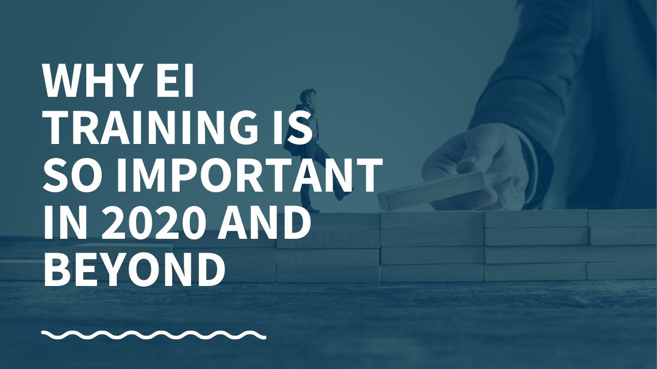 Why EI training is so important in 2020 and beyond
