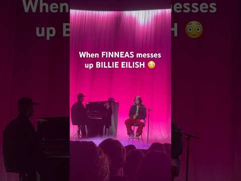 😳 When FINNEAS messes up BILLIE EILISH 😶 #billieeilish #brandcast #concert #trending #shortsviral