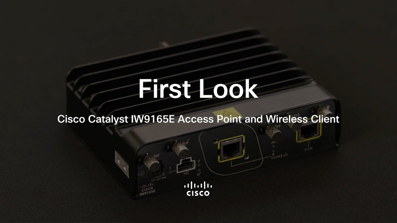 Catalyst IW9165E: A Rugged, Compact and Ultra-Reliable Access Point