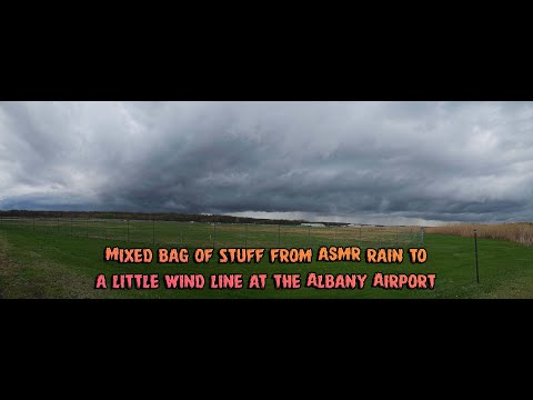 Good ASMR Rain to Start the Morning Before a Sub-Severe Storm Line at the Albany Airport! - 4/26/25
