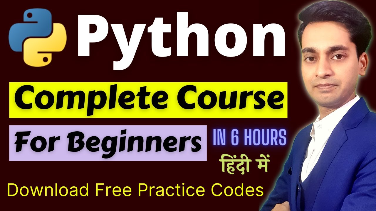 Python Tutorial For Beginners in Hindi | Python Full Course in Hindi | Complete Python Tutorial