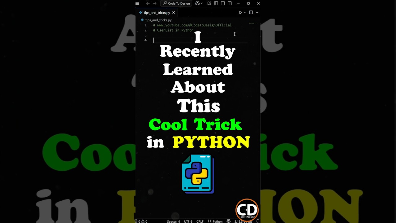 I Recently Learned About This Cool Trick In Python #python #coding #programming