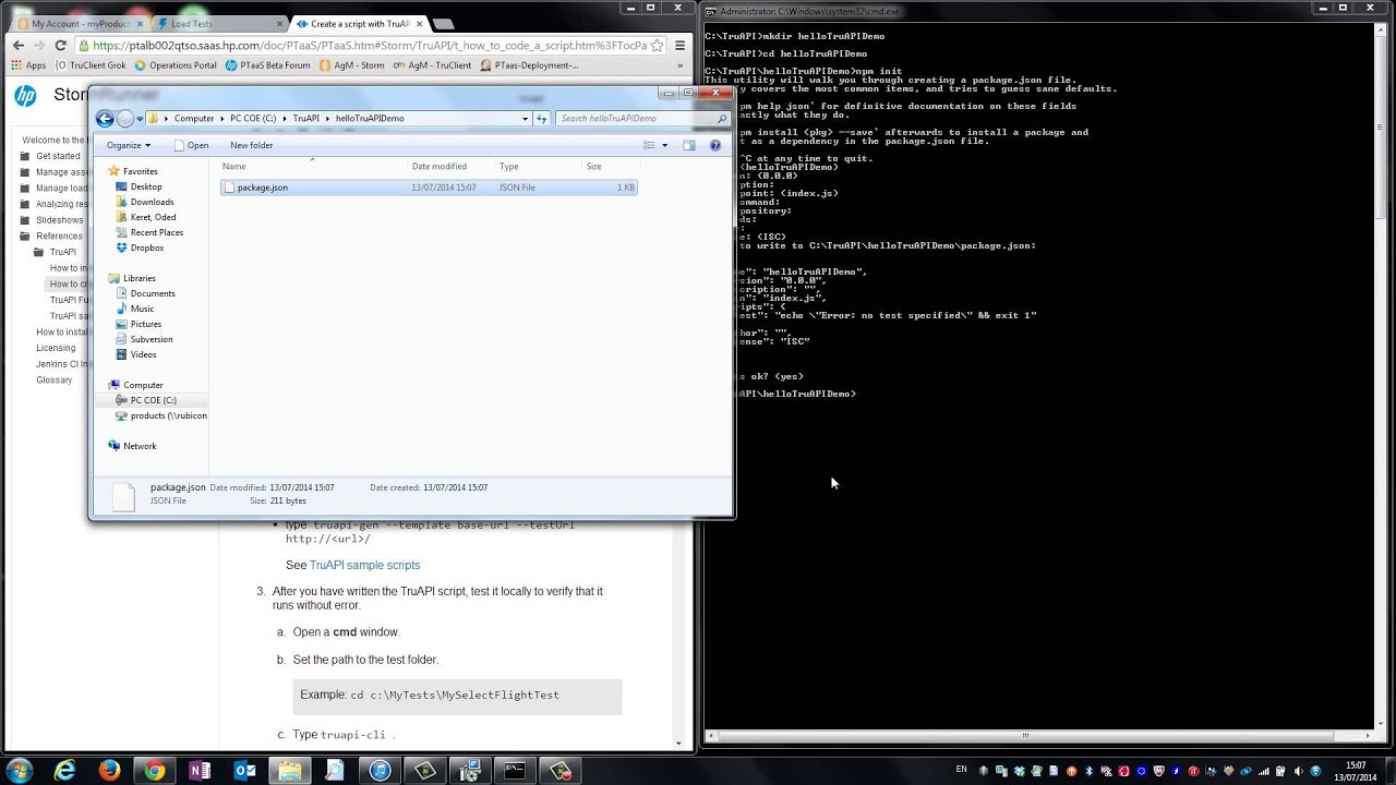 StormRunner Load Tutorial - TruAPI scripting