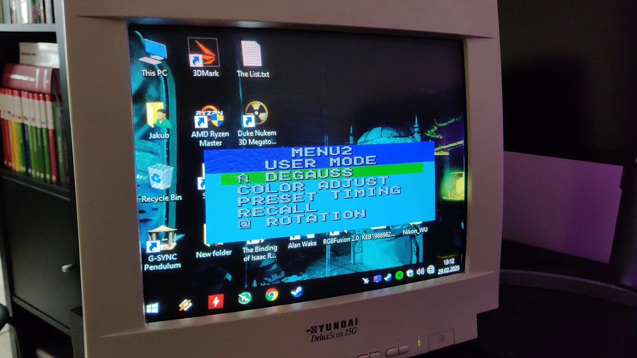 S7:E27 – Old CRT Hyundai 15G Degaussing – Video Death Loop