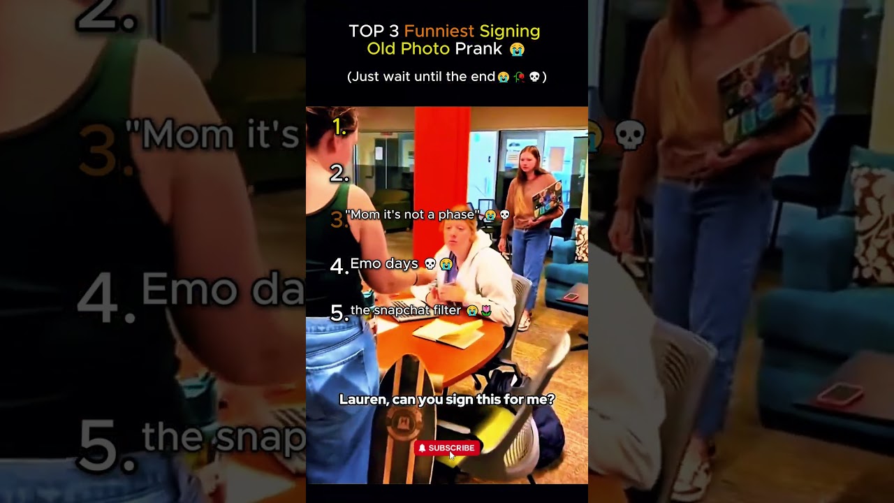 TOP 5 Funniest Signing Old Photo Prank Moments That Left People Speechless 💀📸 #funny #memes #pranks