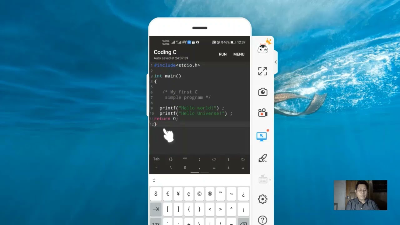 Creating and Running C  Program using CODING C AppsComplete