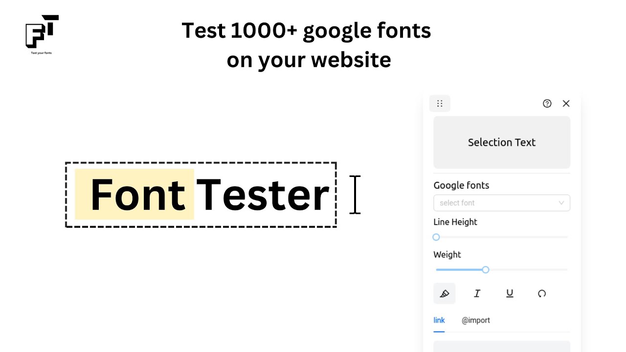 Easiest way to test fonts on your website - Font Tester extension 🚀