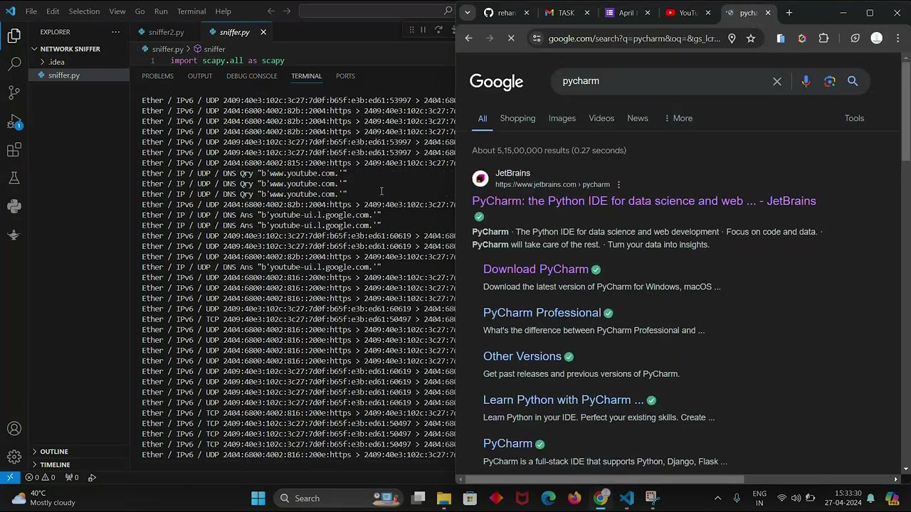 Basic Network Sniffer