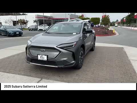 Santa_Cruz Subaru Dealer Dealership Guarantee 2025 Subaru Solterra Galactic Black Limited Nissan De