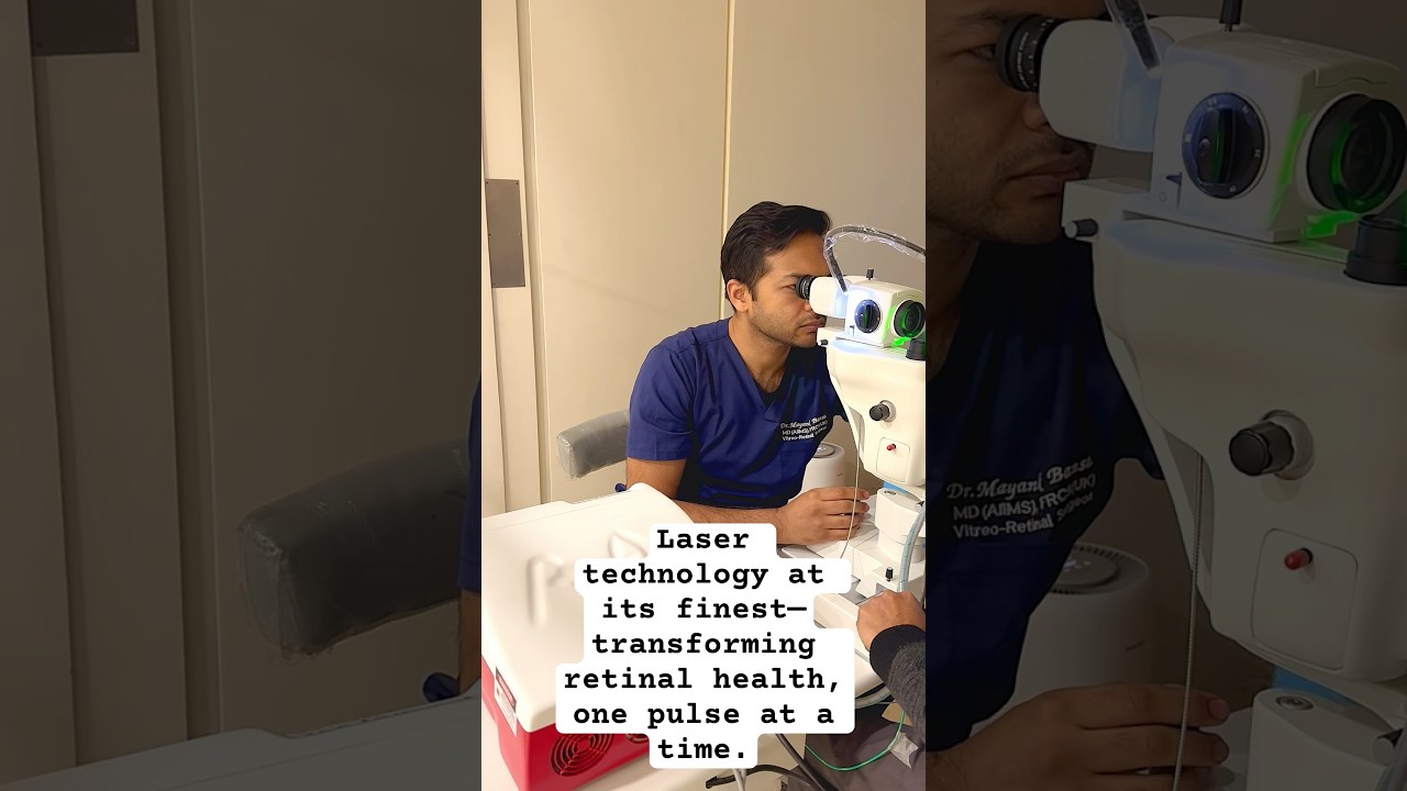 Transforming vision with the power of retinal laser.#eyecare #retinaldetachment #eyedisease