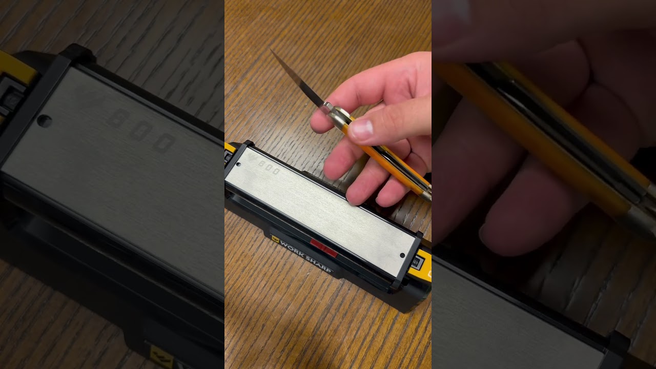 Sharpening session this afternoon with the @WorkSharpOutdoor bench sharpener and  @wrcasexx