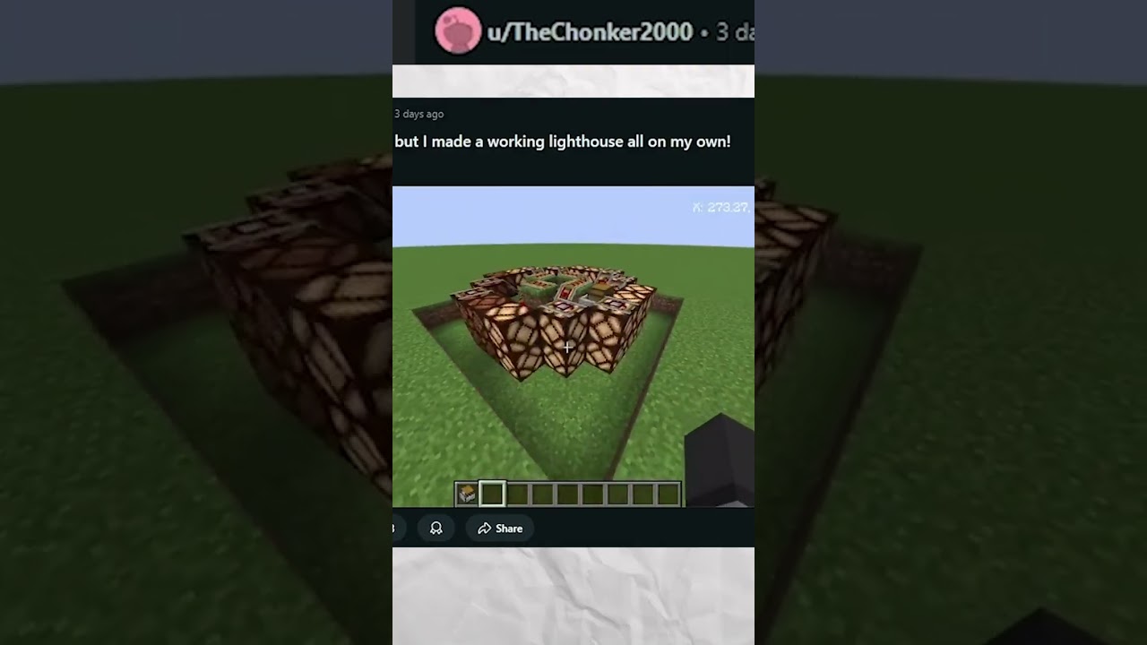 Minecraft Lighthouse Redstone