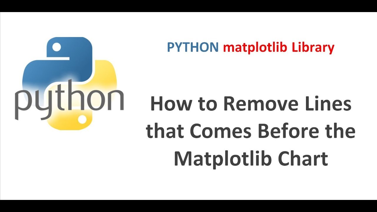Python Matplotlib Tutorial | How to Remove Text that Comes Before the Matplotlib Inline Plot