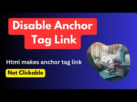 How To Disable Anchor Tag Link 🖱️ Html Makes Anchor Tag Link Not Clickable ✅ Simple