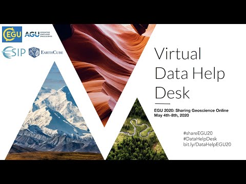 Welcome to the Virtual Data Help Desk @EGU2020: Sharing Geoscience Online