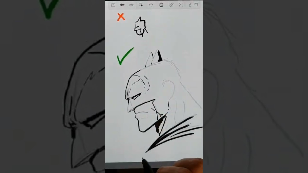 The ultimate way to draw batman!