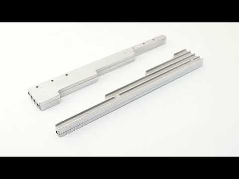 HZ-6061-3-POL ALUMINUM BILLET 9.5MM WIRE LOOM SET FINNED - POLISHED