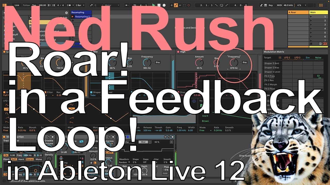 Ableton Live 12 Tutorial - Roar in a Feedback Loop = Ned Rush