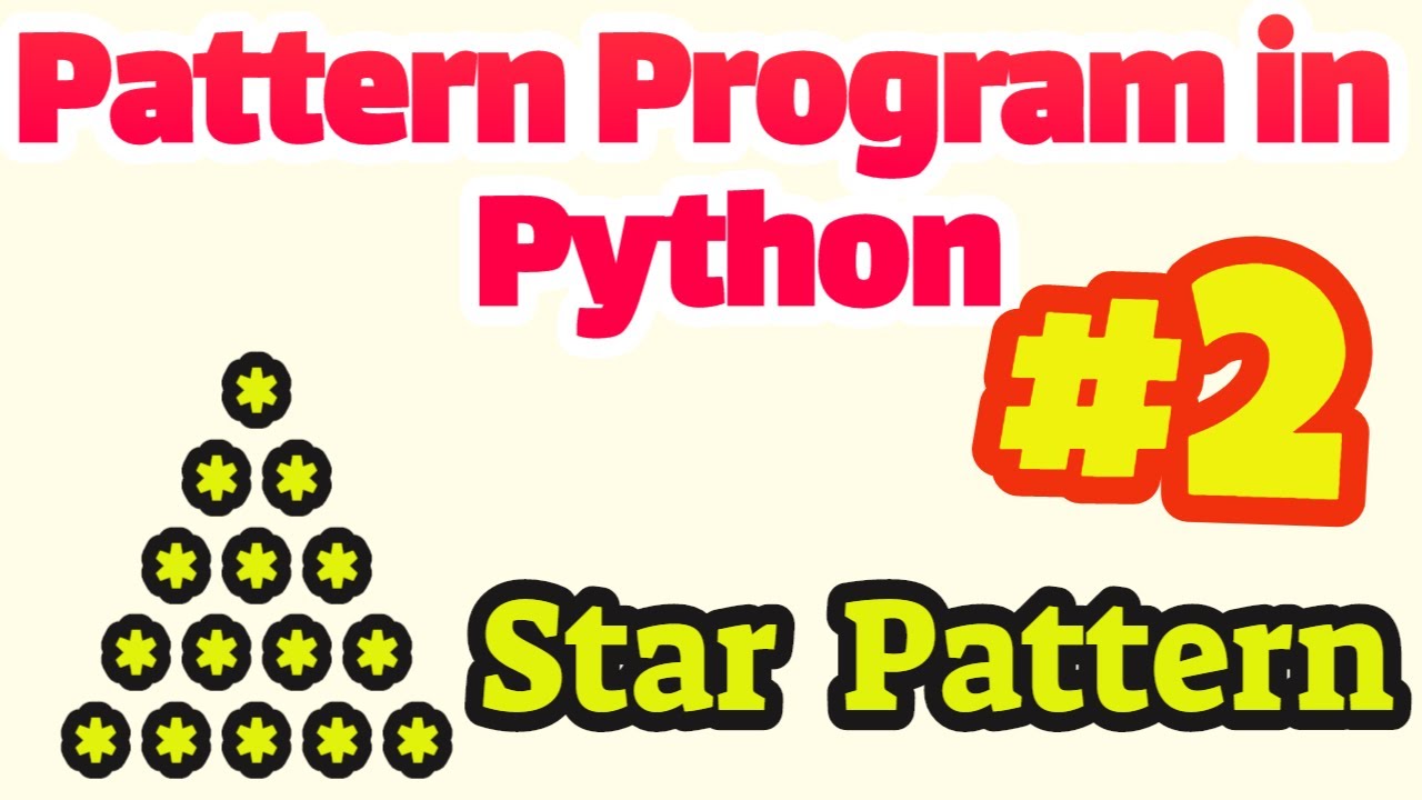 Pattern Program in Python #2: Star Pattern(Pyramid)