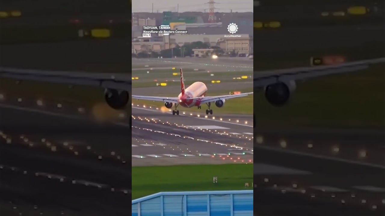 Watch This Pilot Land Sideways in Powerful Winds 😳