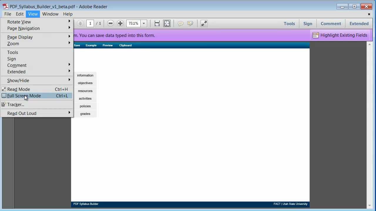 Introduction to the PDF Syllabus Builder