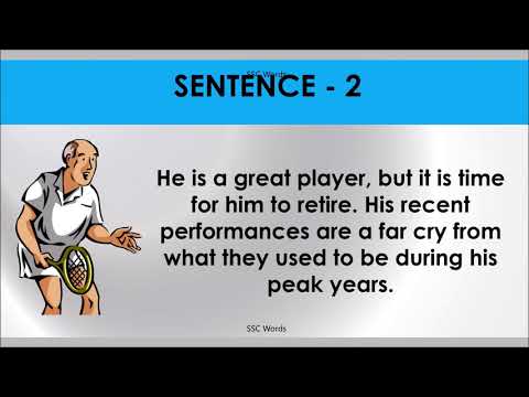 FAR CRY FROM Idiom 1053 # Meaning and five sentences # SSC Words