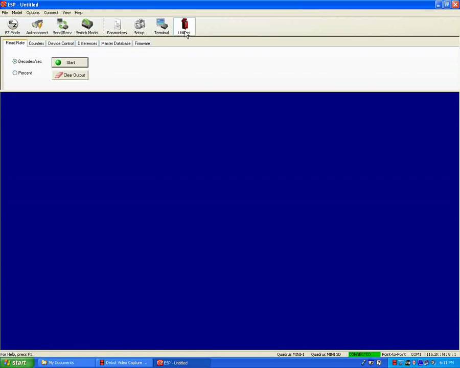 Microscan ESP Used to Configure MINI Imager for Reading (4) Multisymbols, Ordered Output
