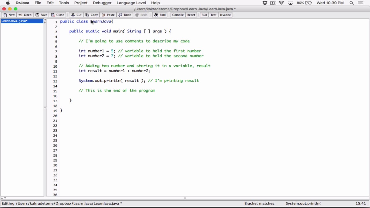 52. Single line comments - Learn Java