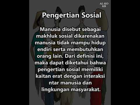 Pengertian Sosial