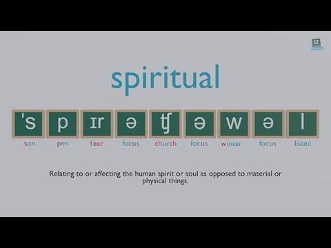 How to pronounce spiritual ?