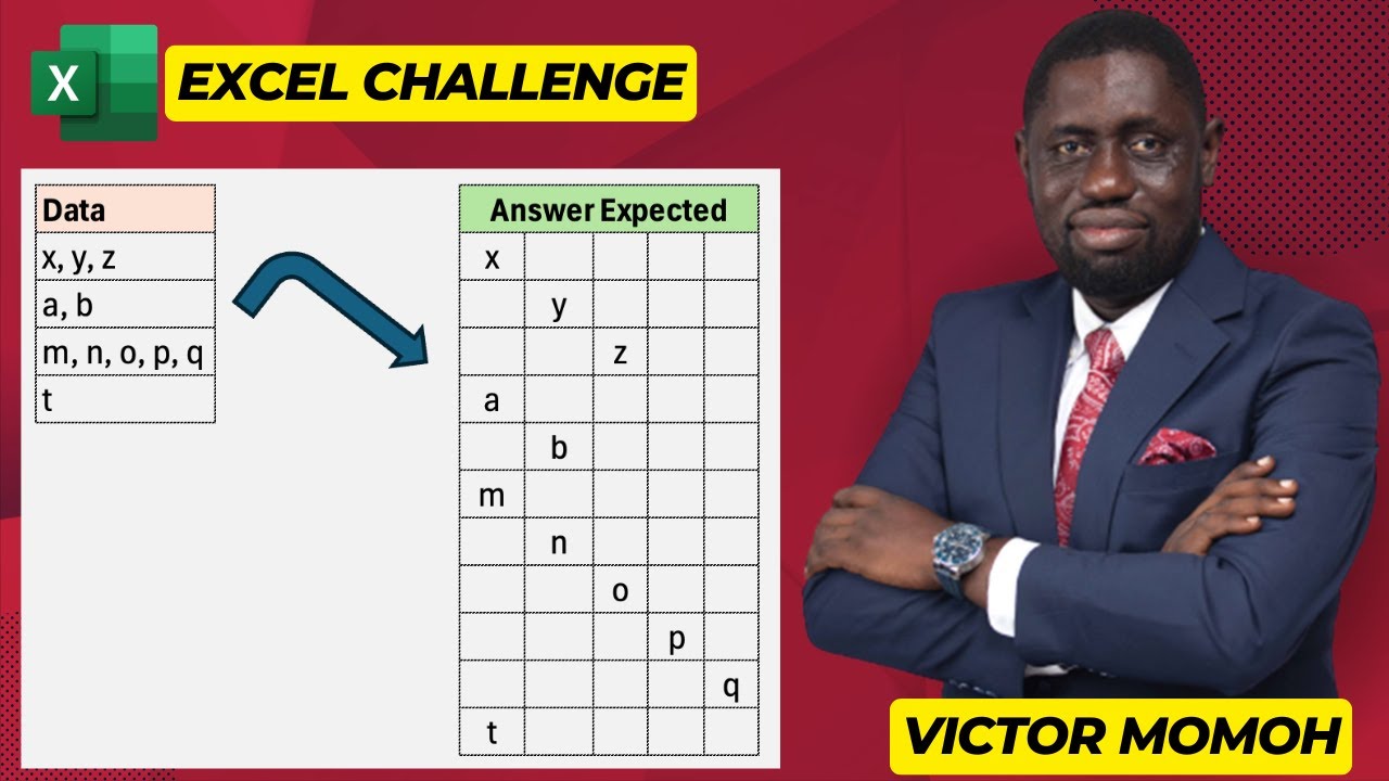 Excel Challenge: split a cell into multiple rows