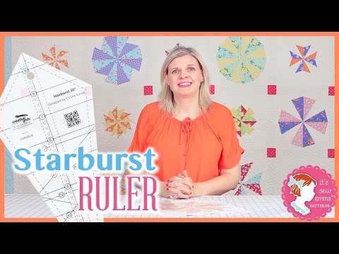 How to Use Creative Grid's Starburst 30 Degree Triangle Ruler Creative Grids #CGRISE30