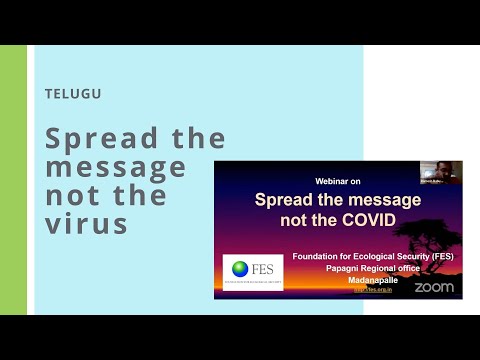Webinar: Spread the message not the virus (Telugu)