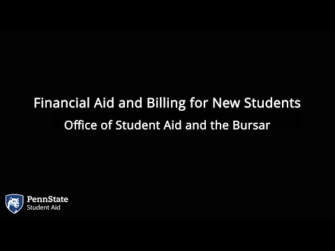 Financial Aid and Billing for New Students
