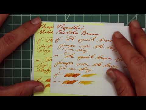 Noodler's Golden Brown Fountain Pen Ink #fountainpenink #fountainpens