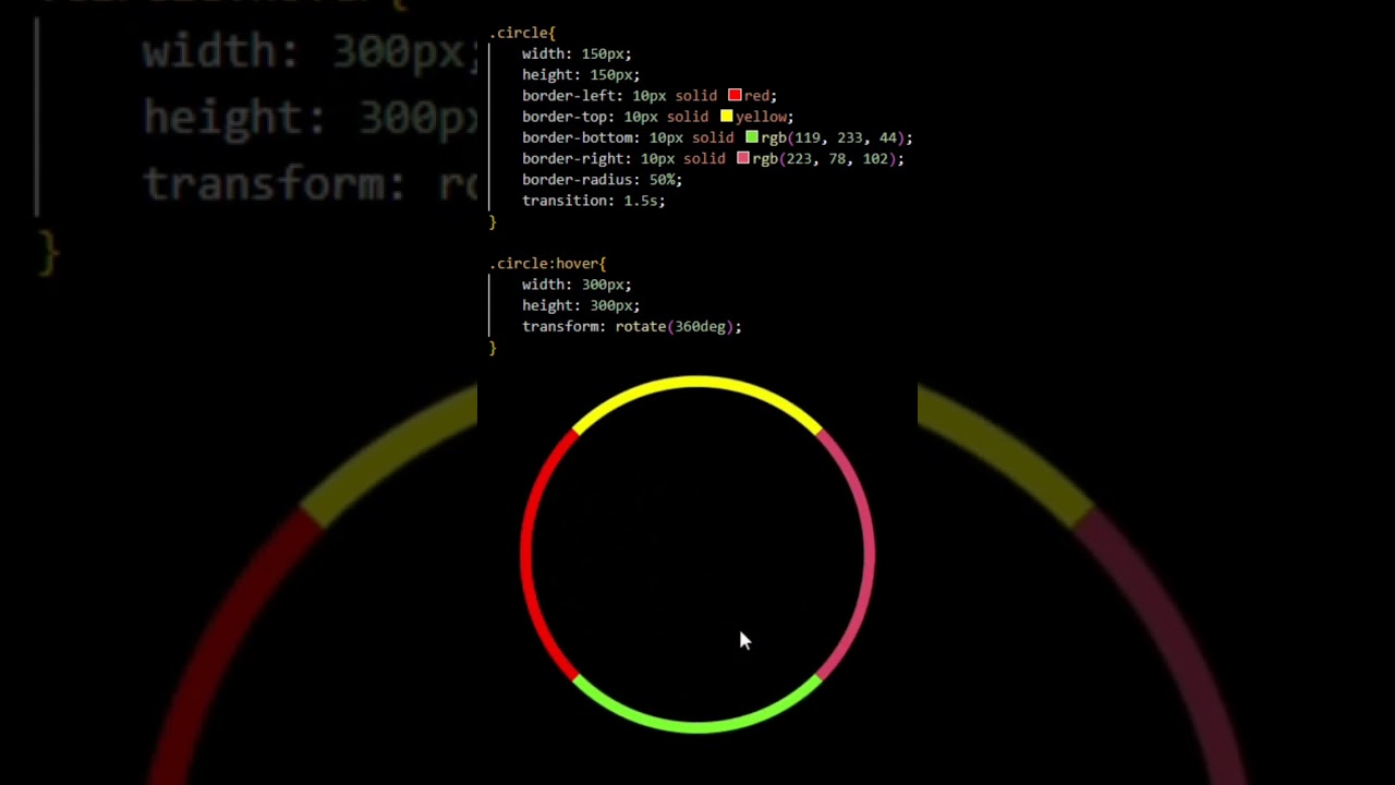 Rainbow Colored Border of a Circle in CSS | How to Draw a Circle in CSS | CSS Tutorials