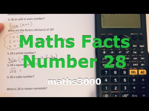 Maths Facts About The Number 28 (Even or Odd, Factors, 28 In Roman Numerals, Is 28 A Square Number?)