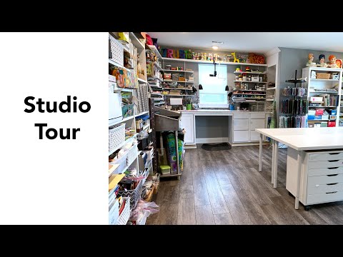 Art Studio Tour & Organization Ideas