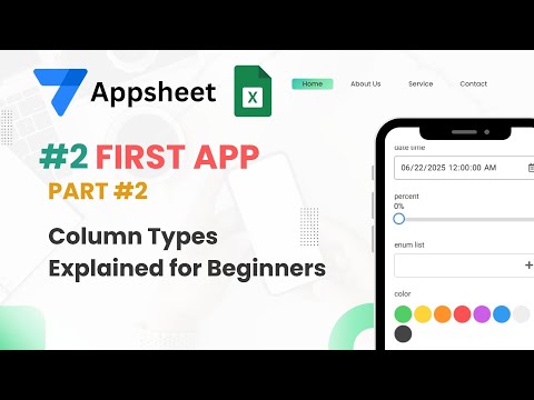Column Types Explained for Beginners Appsheet tutorial #tutorial #appsheet