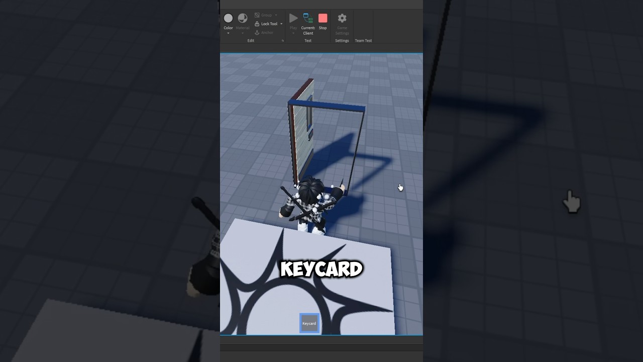 How to make keycard door in roblox studio tutorial #robloxstudiotutorial #robloxstudiotutorials