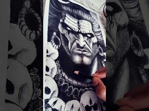 this is a my most detailing drawing of shivji. #sketchart #sketching #art #drawing #art #animeeart