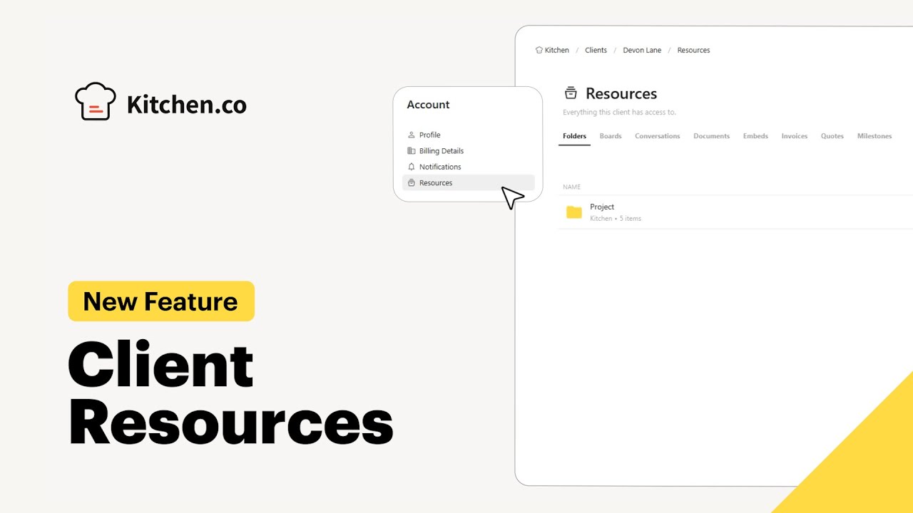 🚀 Kitchen.co: New Resources Tab for Clients
