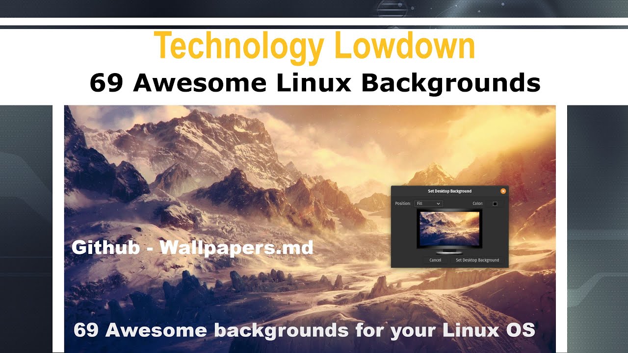 69 Awesome Linux Backgrounds from Github